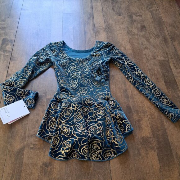 Mondor | Costumes | Nwt Mondor Teal Dark Green Gold Sparkle Figure ...